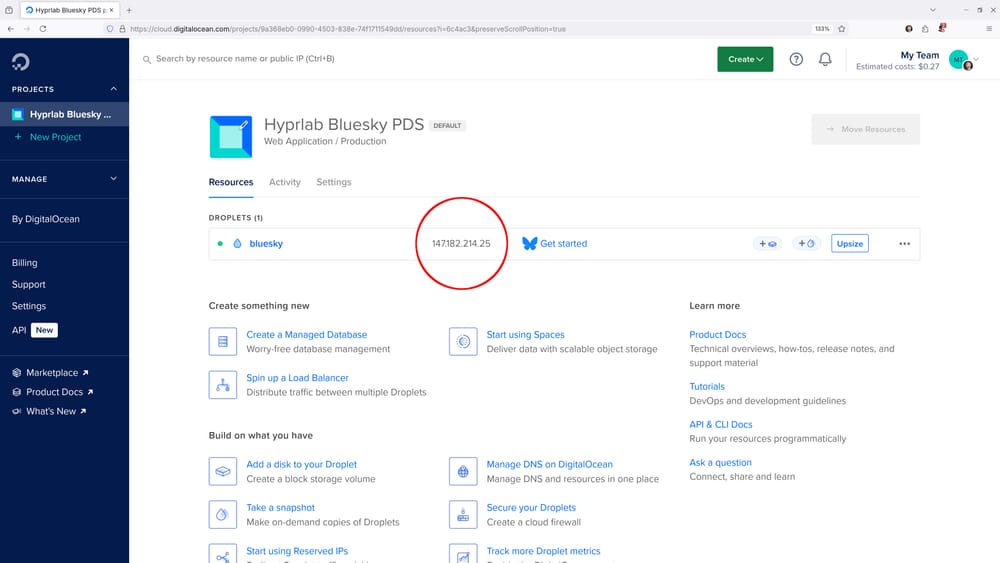 Setup a Bluesky server on Digital Ocean